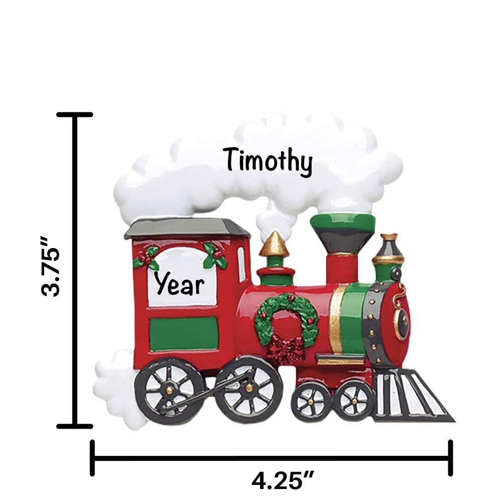 Personalized Train Christmas Ornaments 2023 - Fast & Free 24h Customization – North Pole Express Train Christmas Decorations with Name - Comes Gift-Wrapped - Polar Express Gifts