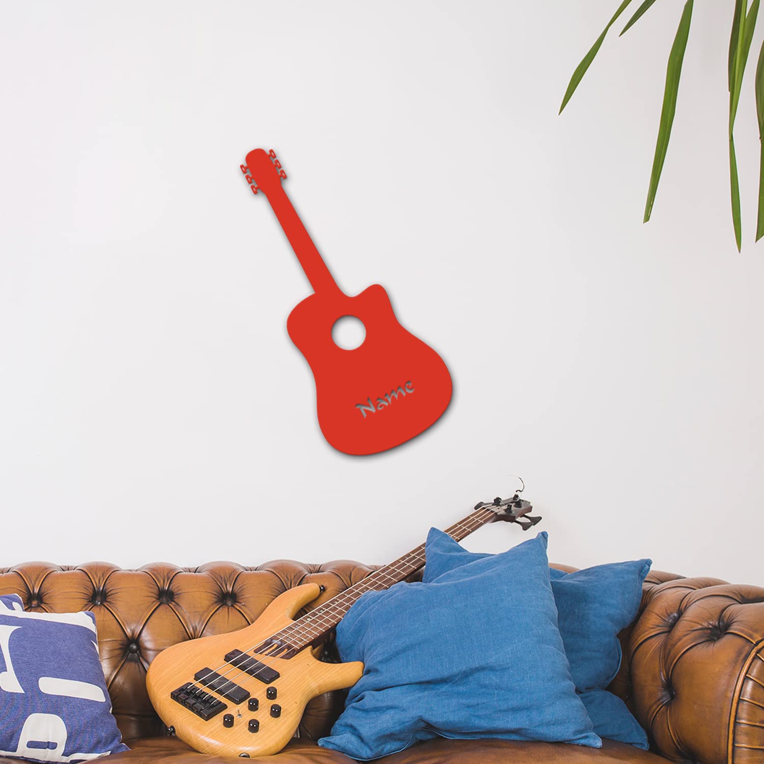 Personalized Unique LED Wall Hanging Guitar Light β Personalized with Name for Music Fans, Men, Women, Music Teacher - Guitar Player Gifts