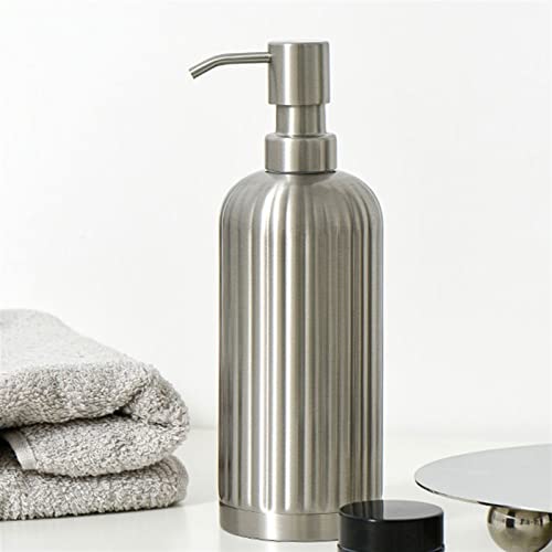 Soap Dispenser Classic Vertical Stainless Steel Pump Bottle Furniture Press Type Lotion Bottle Bathroom Multi-Function Split Bottle Soap Pump Bottles