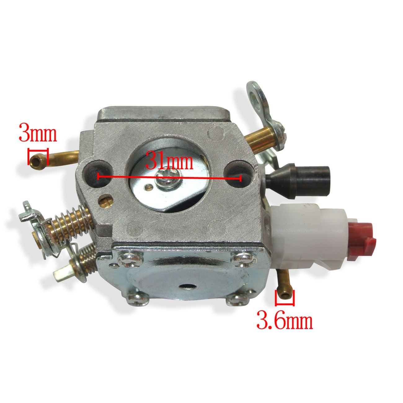 Supermotorparts Carburetor Fuel Line Primer Bulb for Husqvarna 340 345 346Xp 350 353 357Xp 359Xp