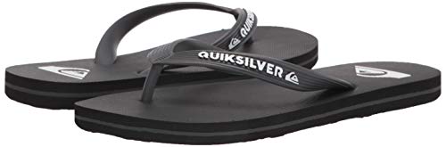 Quiksilver Men's Molokai 3 Point Flip Flop Sandal, Black 1, 10