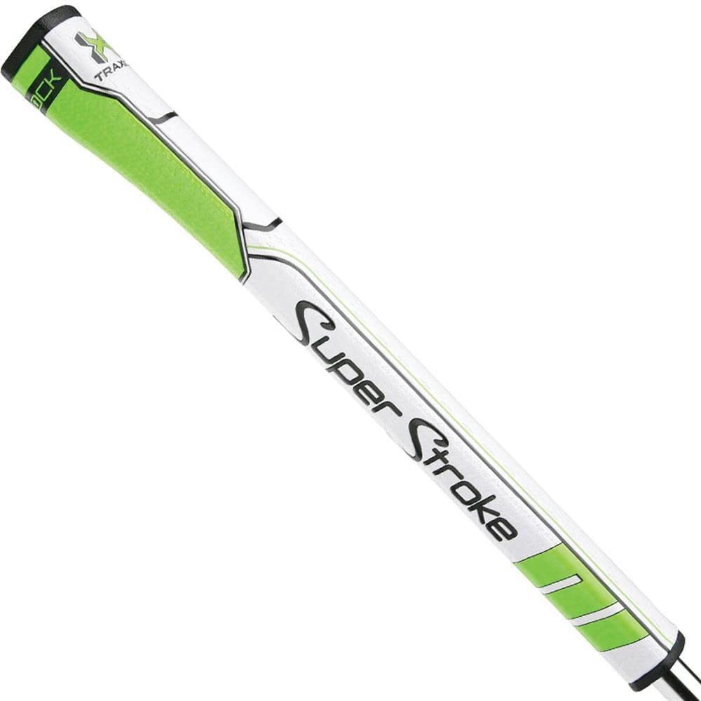 SuperStroke Traxion WristLock Golf Putter Grip, Black/White | Advanced Surface Texture That Improves Feedback and Tack | Made to Lock Your Wrist | Minimize Grip Pressure with a Unique Parallel Design