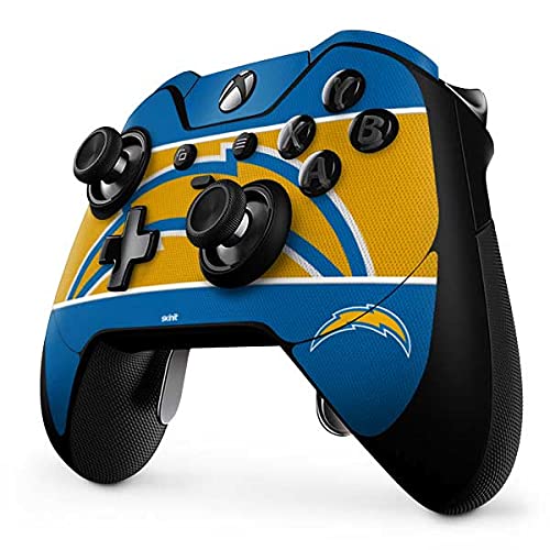 Skinit Decal Gaming Skin Compatible with Xbox One Elite Controller - Officially Licensed NFL Los Angeles Chargers Zone Block Design