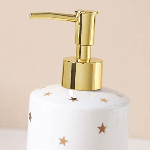 Soap Dispenser Bathroom Accessories Set - 4piece Ceramic Bath Set Including Toothbrush Holder Tumblers Tumblers and Tray Bathroom Accessories Bathroom Soap Dispenser