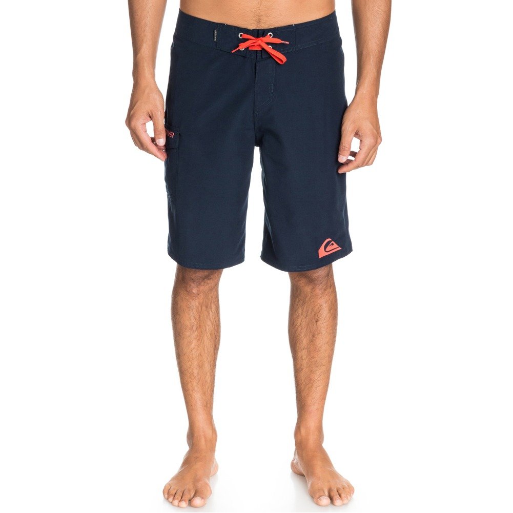 Quiksilver Men's Everyday 21 Board Short Swim Trunk Bathing Suit, Navy Blazer/Orange, 34