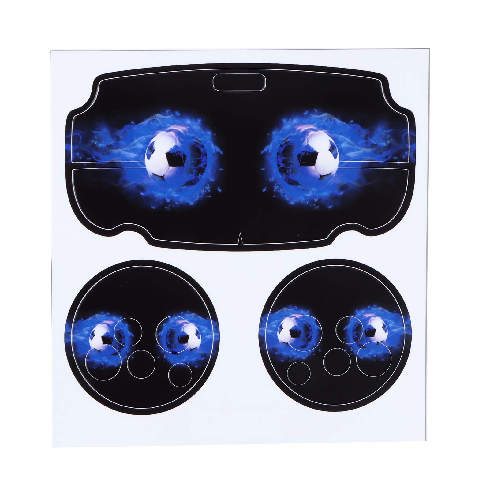 VR Controller Headset Stickers,Controller Headset Protective Stickers,Virtual Reality Protective Headset and Controller Sticker,PVC Skin Cover Set for Oculus 2 VR Glasses(Blue
