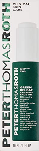 Peter Thomas Roth | Green Releaf Calming Face Oil | Facial Elixir with Hemp-Derived Cannabis Sativa Seed Oil, Helps Relieve the Look of Inflammation