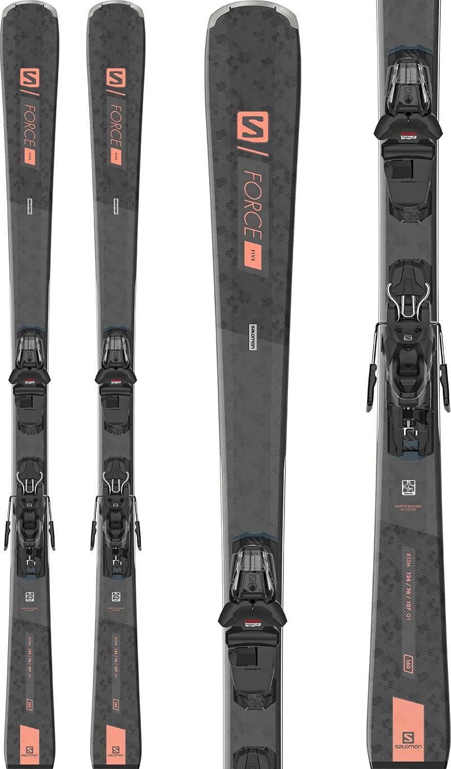 Salomon S/Force 5 Womens Skis W/L 10 GW Bindings Sz 150cm