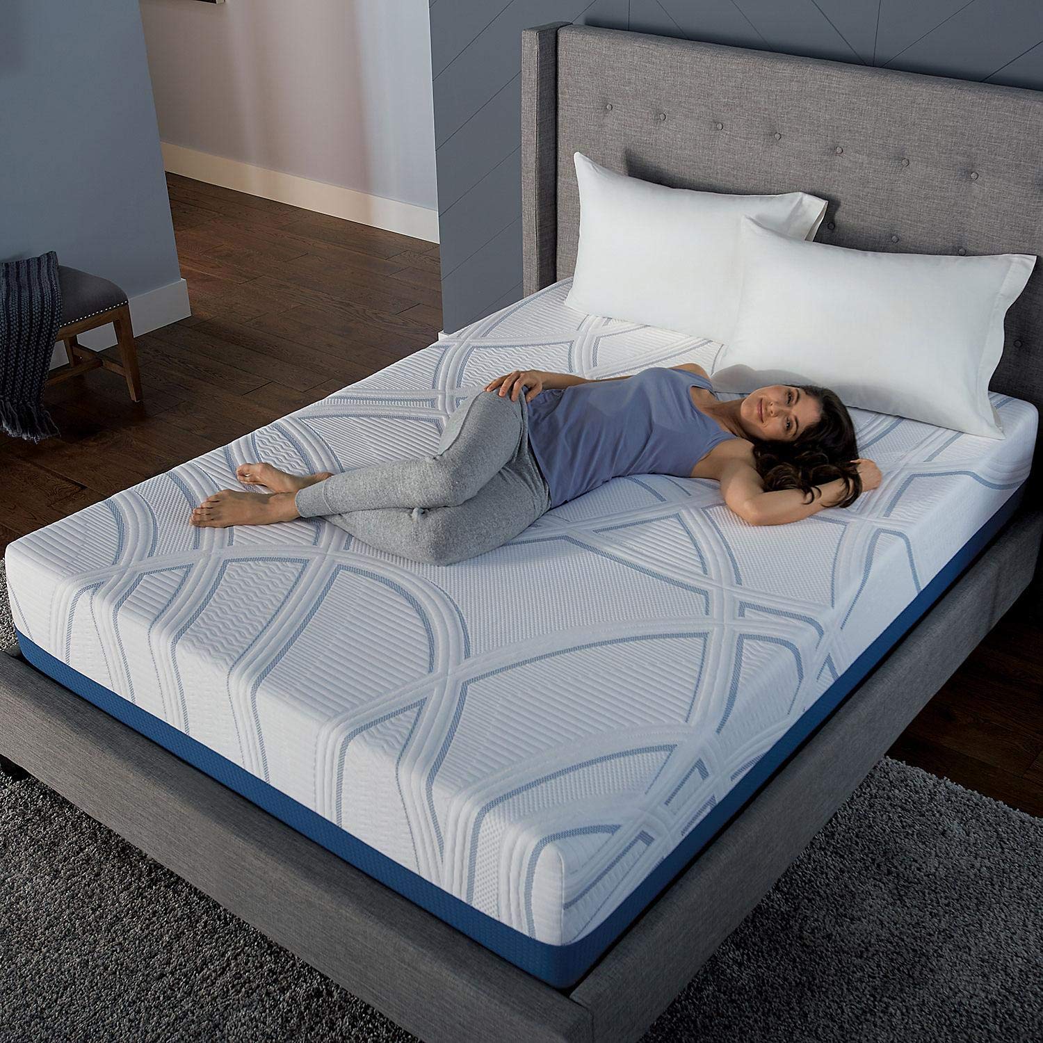 Serta SleepToGo 12" Gel Memory Foam Luxury Mattress King