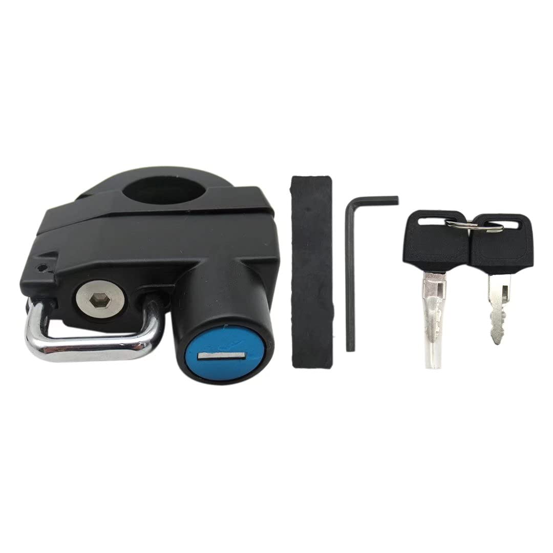 USonline911 New Motorcycle Universal Helmet Lock Fits for 25mm Engine Crankcase Crash Bar Motorbike