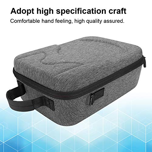 VR Headset Storage Bag with Shoulder Strap Black/Grey Hard Portable Carrying Case Waterproof Nylon for Oculus Quest VR Glass Travel Gaming(Gray)