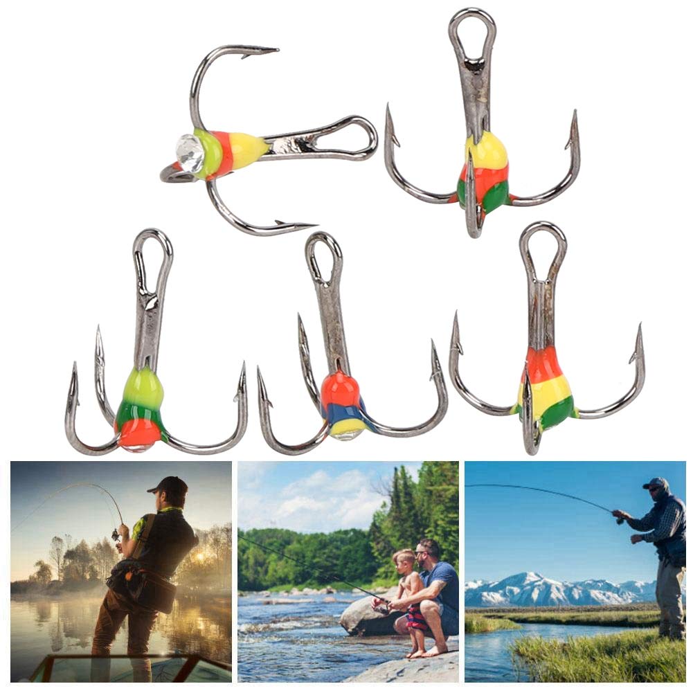 Yuuloo Multifunction Convenient 2set Fish Hook Reusable Incisive Lure Bait Barbed Hooks Kit Accessories Fishing Tools Easy to Clean(1)