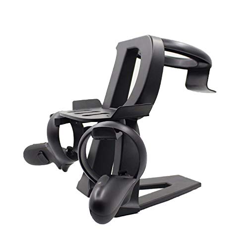 VR Stand Headset Display Holder Controller Luminous Mount Station for Oculus Quest 2, Rift Rift S Headset and Touch Controllers