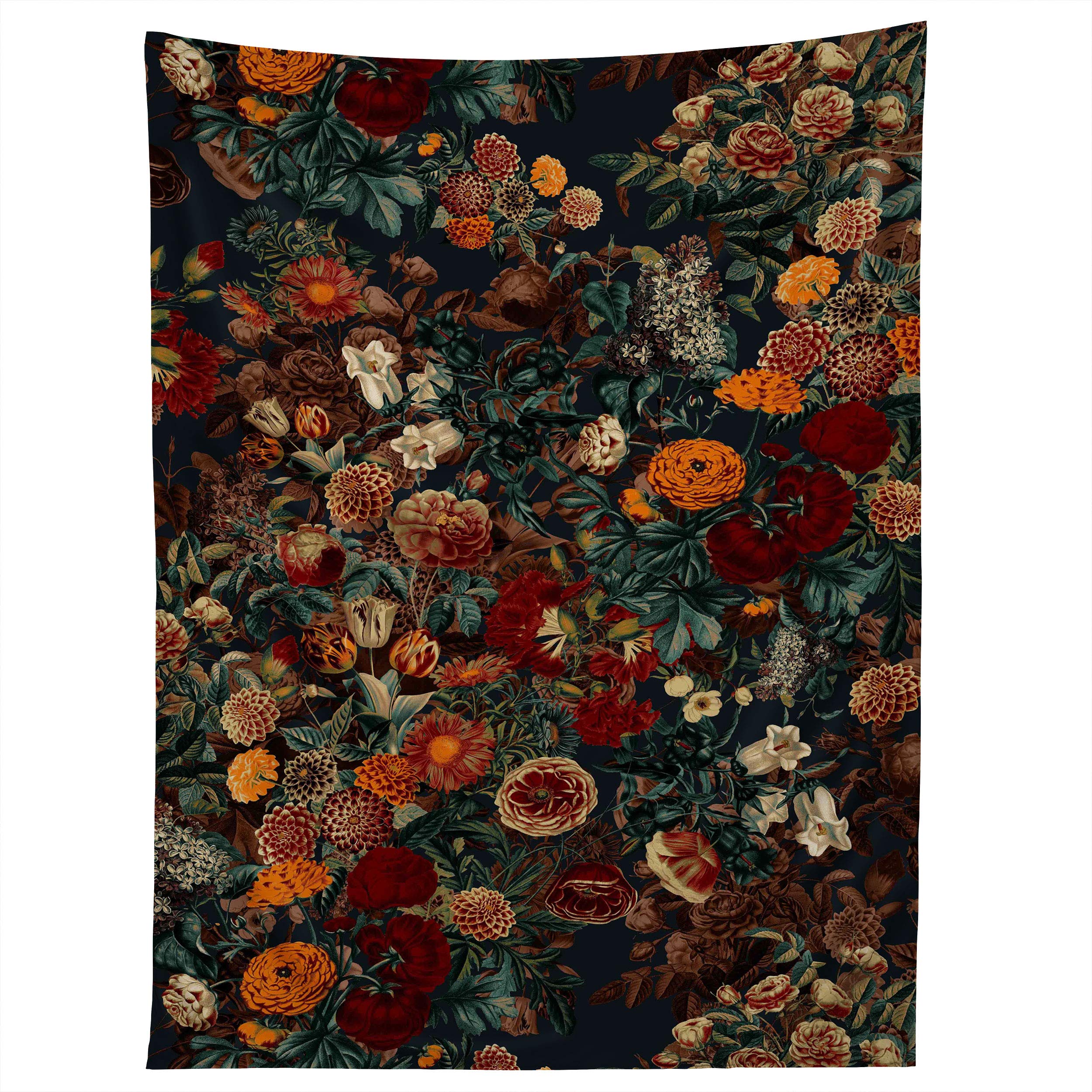 Society6 Burcu Korkmazyurek Exotic Garden-Night XXI Tapestry, 60" X 80", Multi