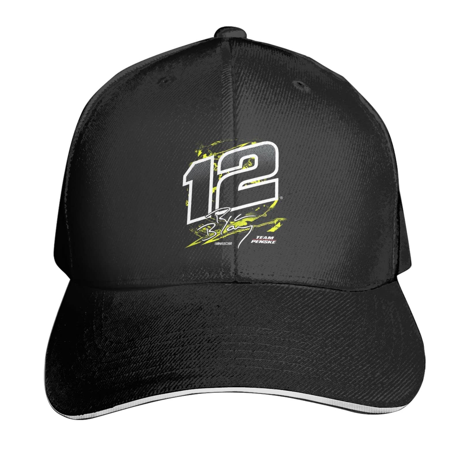 Ryan Blaney 12 Baseball Cap Sports Beach Sun Classic Back Buckle Brim Adjustable Hat Travel