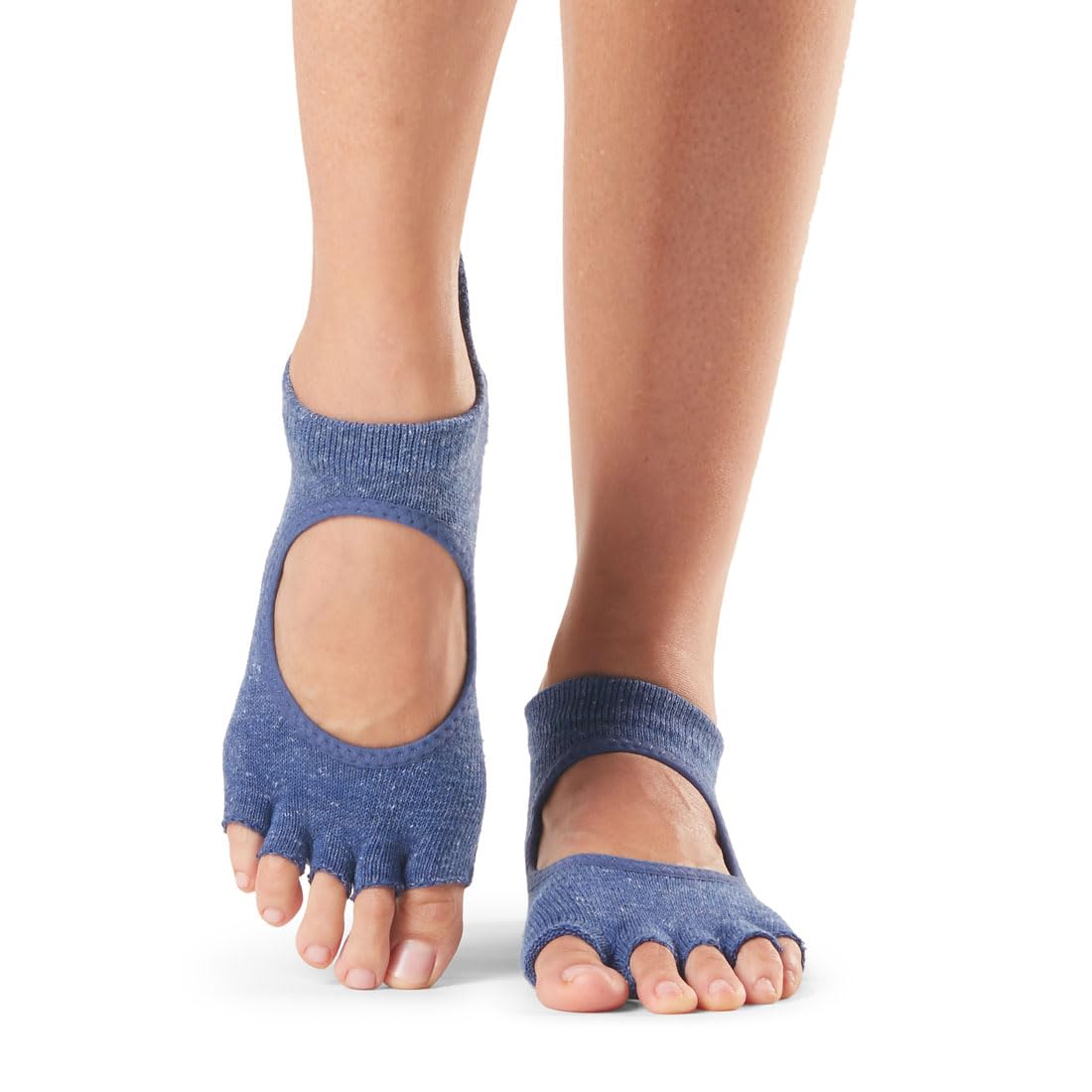 toesox Women's Bellarina Half Toe Grip Socks, Multi Pack - Non-Slip Pilates Socks, Yoga Socks with Grips, Barre Socks, Dance Socks