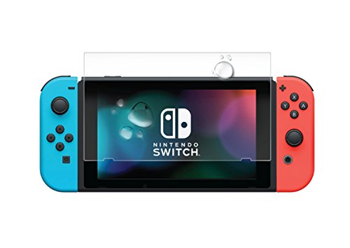 Snakebyte Tough Kit - Accessory Set Including Rubber Hard Case H9 Glass Protector Cleaning Cloth Thumb Grips Game Hard Case for Nintendo Switch - Black - Nintendo Switch