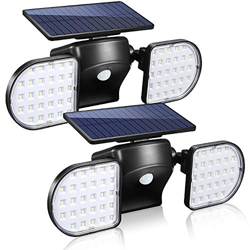 Solar Light,Outdoor 56LED Human Induction Landscape Street Light,Wall Light for Home Garden Lawn Road Hallway Stadium Garage,Patio,Driveway(2 Pack)
