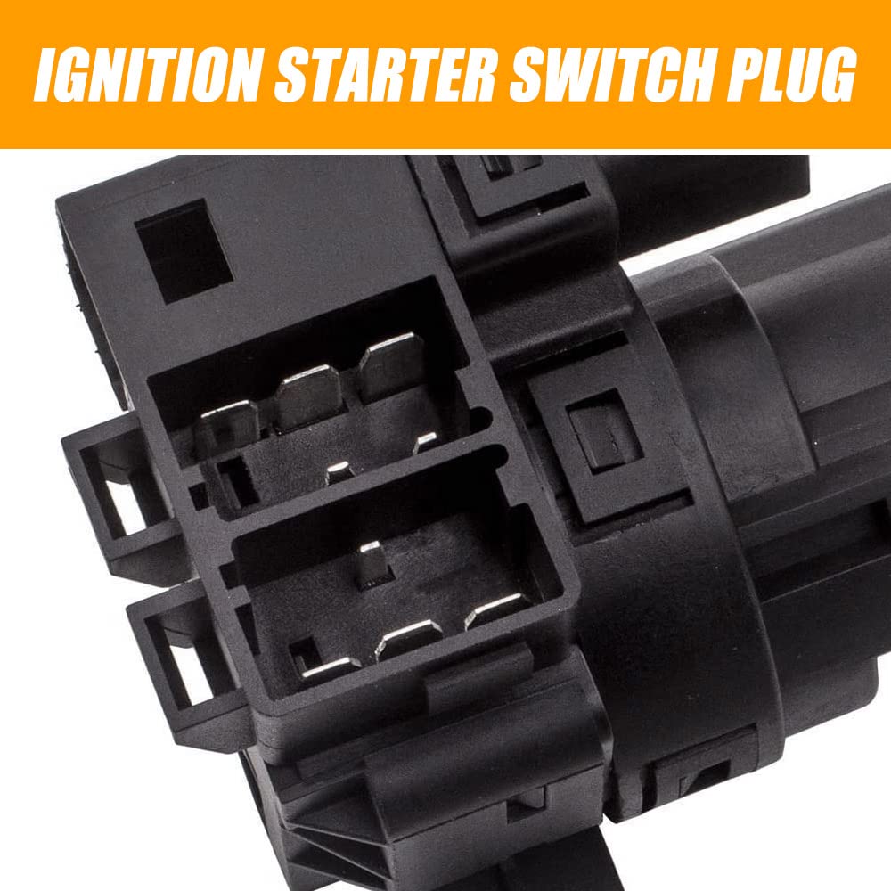 RANSOTO Ignition Lock Cylinder with 2 Keys & Ignition Starter Switch Compatible with Chevy Malibu Impala Monte Carlo Olds Alero Intrigue Cutlass Grand Am Replace 12458191 22599340