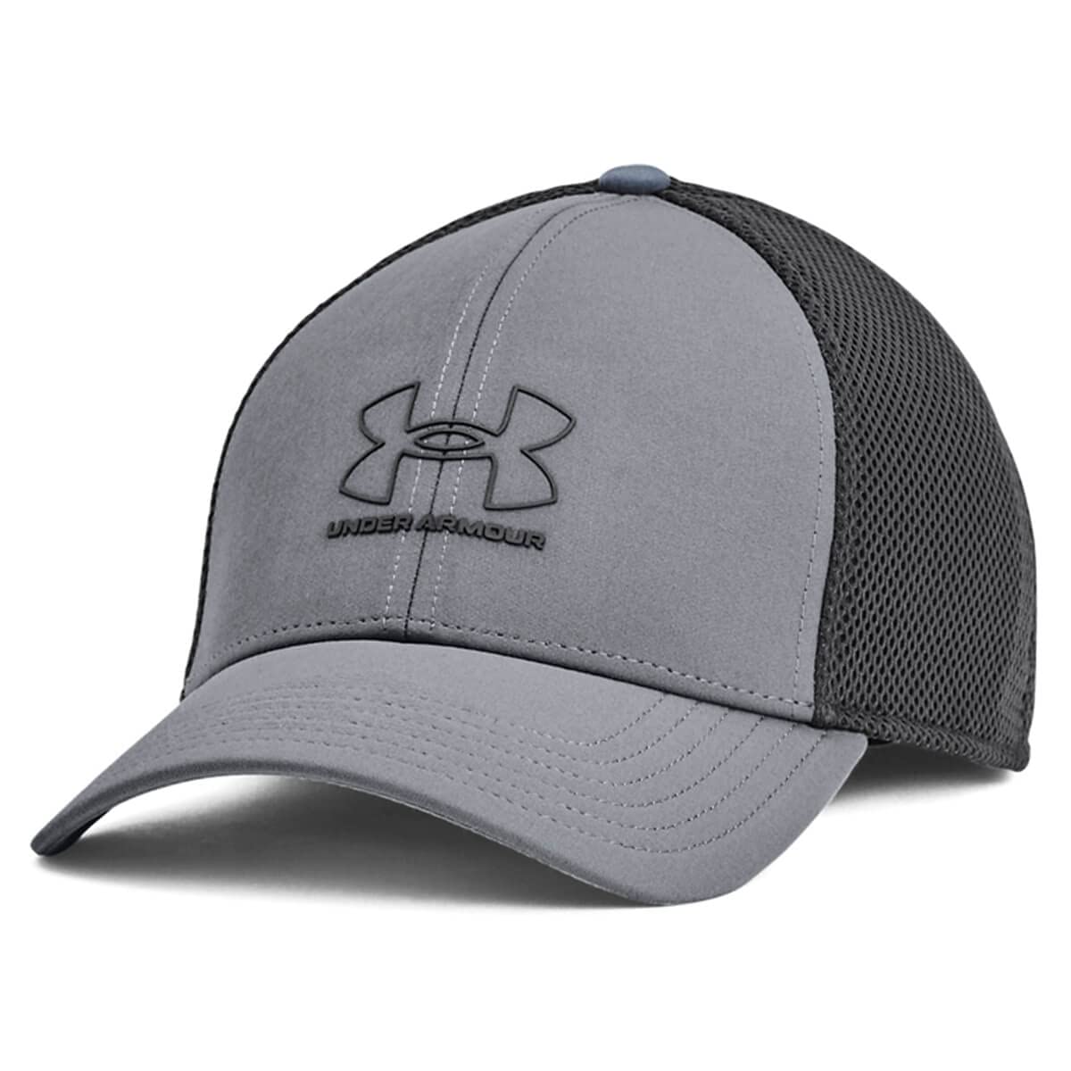 Under Armour Men's Iso-chill Driver Mesh, Pitch Gray (012)/White, Large/X-Large