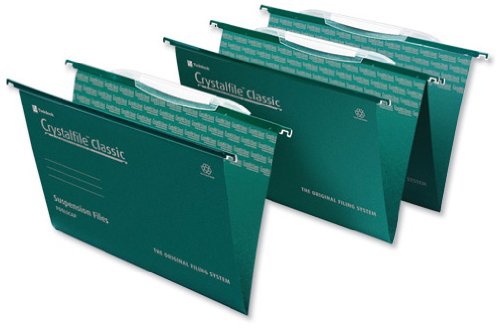 Rexel Crystalfile Classic Suspension File And Tab Square Base For 300Pp Foolscap Ref 3000032 [Pack Of 50]
