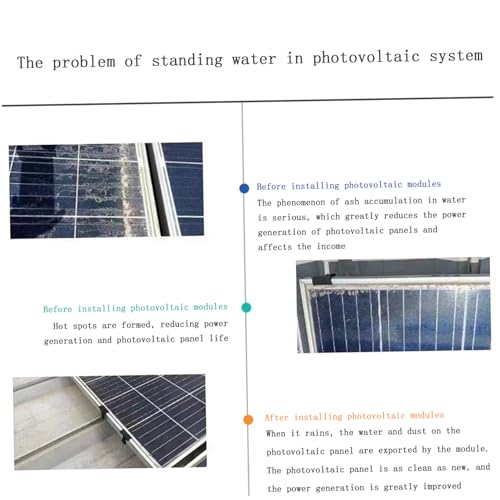 Solar Wind Power Parts Accessories Solar Panel Water Drain Clips 30Mm Pv Module Cleaning Clips For Water Drainage Photovoltaic Panel 30Pcs
