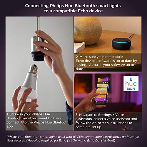 Philips Hue White & Color Ambiance BR30 LED Smart Bulbs, Bluetooth & Zigbee Compatible (Hue Hub Optional), Works with Alexa & Google Assistant, Old Version, 2 Bulbs