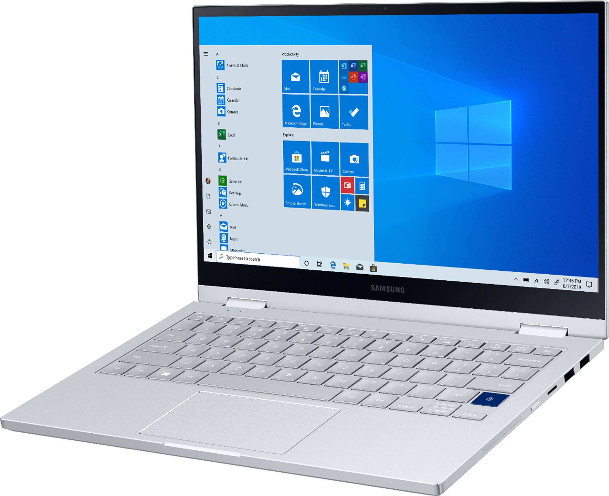 Samsung Galaxy Book Flex Alpha 2-in-1 13.3-inch QLED Touch-Screen Laptop Intel Core i5 8GB Memory 256GB SSD Royal Silver NP730QCJ-K01US (Renewed)