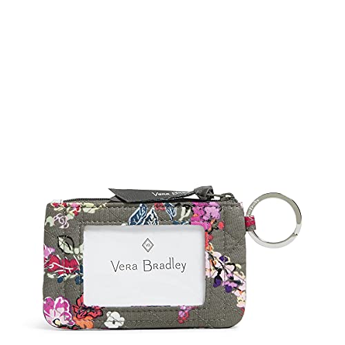 Vera Bradley Women's Cotton Zip ID Case Wallet, Hope Blooms - Recycled Cotton, One Size
