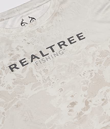 Staghorn Realtree Fishing Ss Graphic Camo Tee, White, XXL