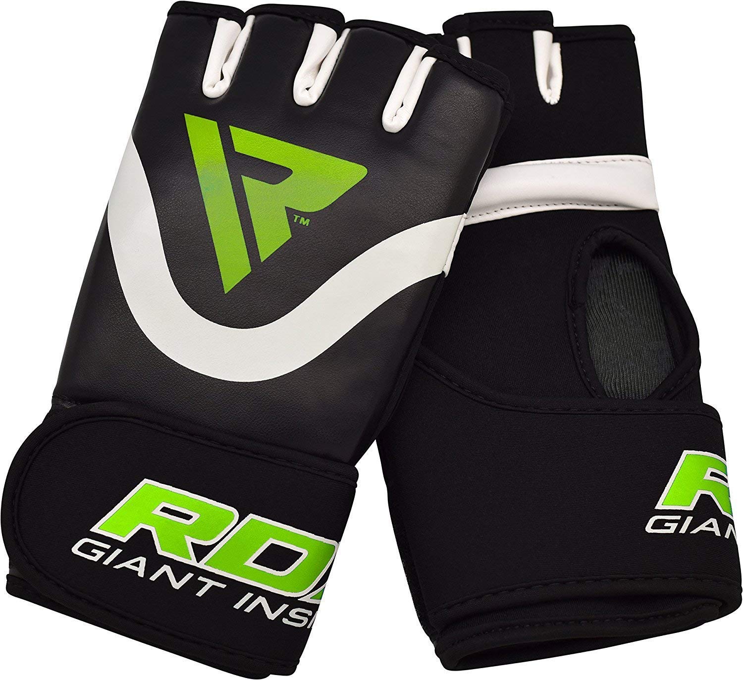 RDX Boxing Hand Wraps Inner Gloves for Punching – Maya Hide Leather Fist Protector Under Mitts - Great for MMA, Muay Thai, Martial Arts, Heavy Bag, Kickboxing, Multi-Purpose Training & Combat Sports