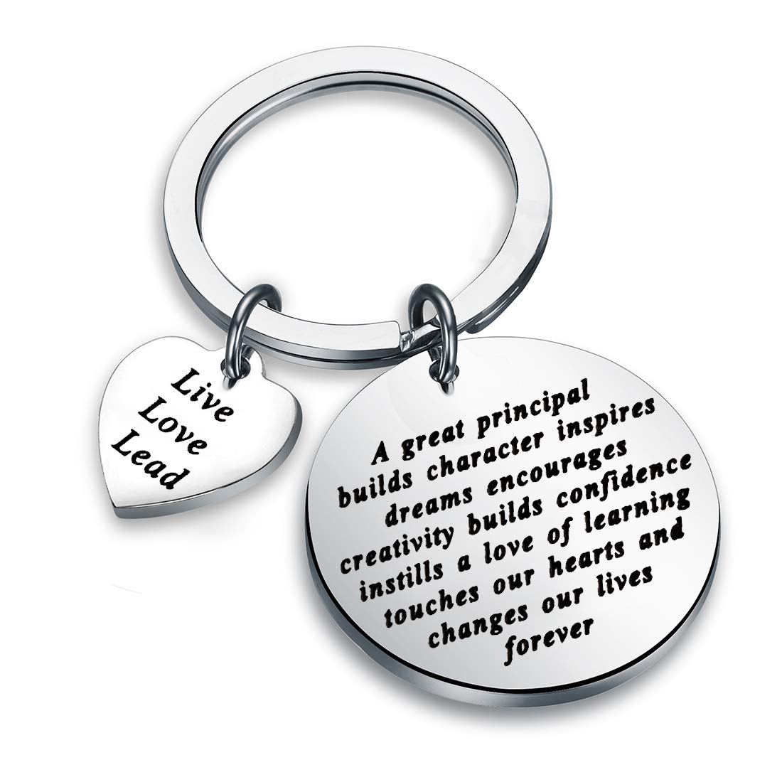 TGBJE School Principal Gift A Truly Great Principal Is Hard To Find Difficult To Part With And Impossible To Forget Keychain Retirement Gift Thank You Gift (B-Principal Keychain)