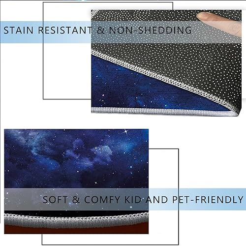 Round Chair Mat for Carpeted Floor Sky Office Floor Protector Purple Charcoal Grey Chair Mat for Carpeted Floor Low Pile Office 4 FT
