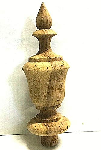 Sittikatechai 1Pc Unfinished Wooden finials for Clock Home Office Furniture Decor