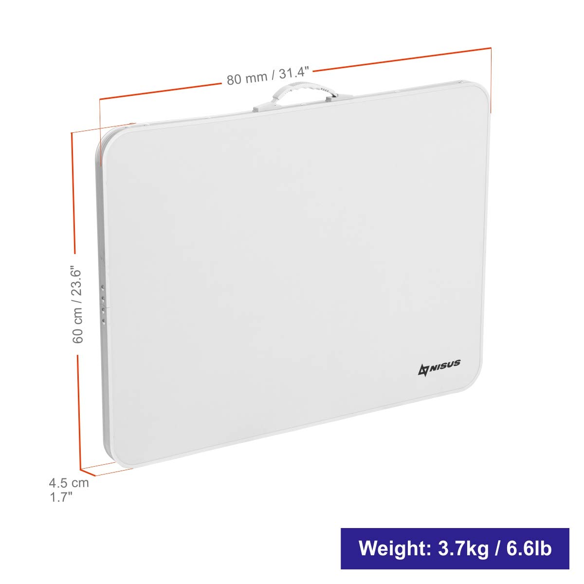 Steel Folding White Camping Table for Picnic Outdoor