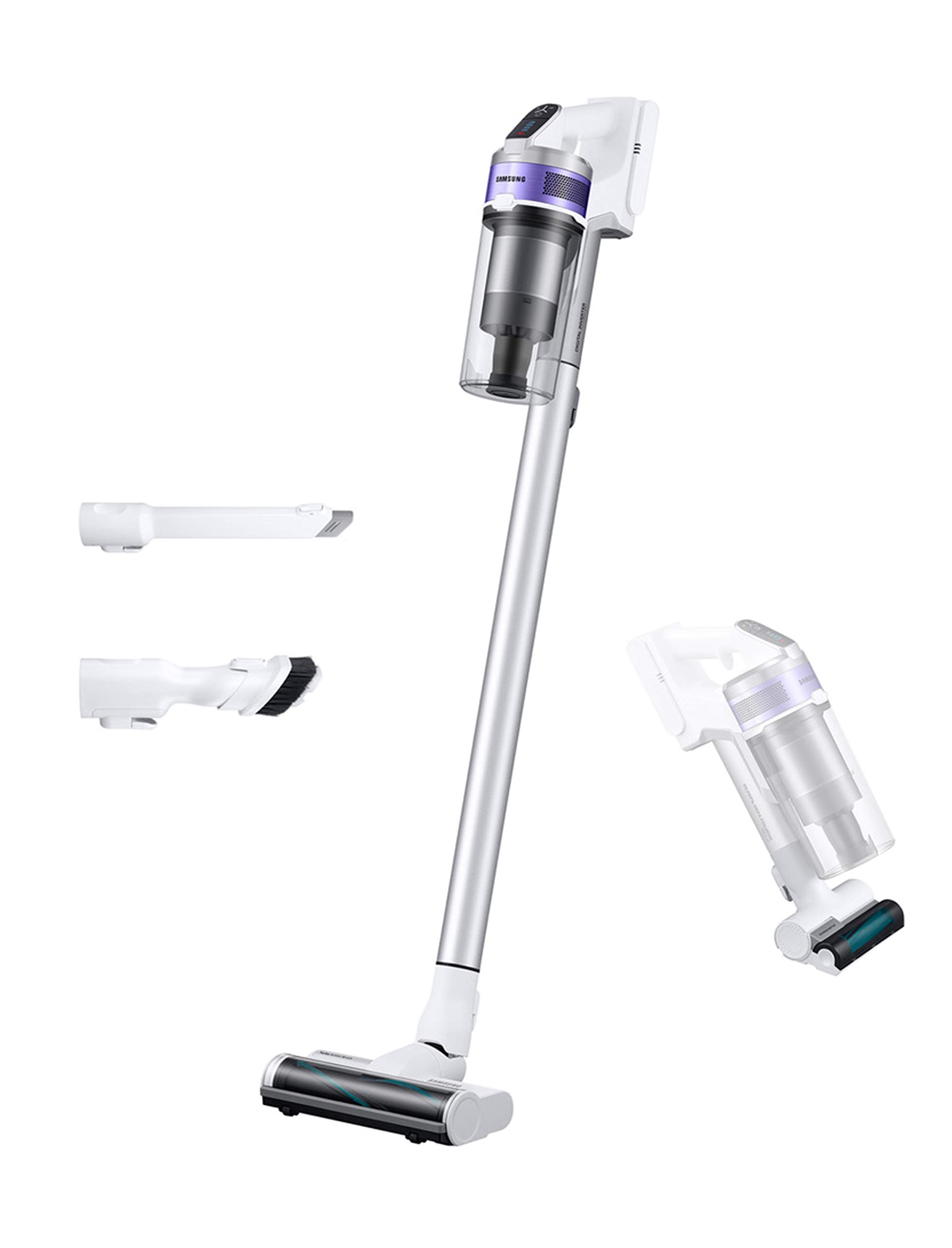 Samsung Jet 70 Pet Stick Lightweight Cleaner with Removable Long Lasting Battery and 150 Air Watt Suction Power Cordless Vacuum with Mini Motorized Tool (VS15T7032R4), Violet (Renewed)