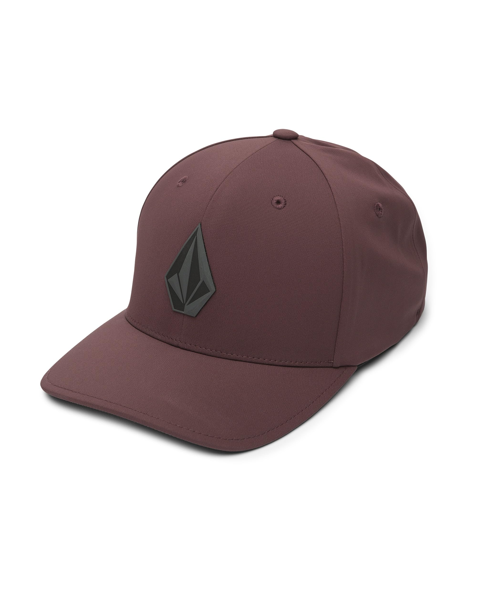 Volcom mens Stone Tech Delta Water Resistant Hat Baseball Cap, Black, Large US