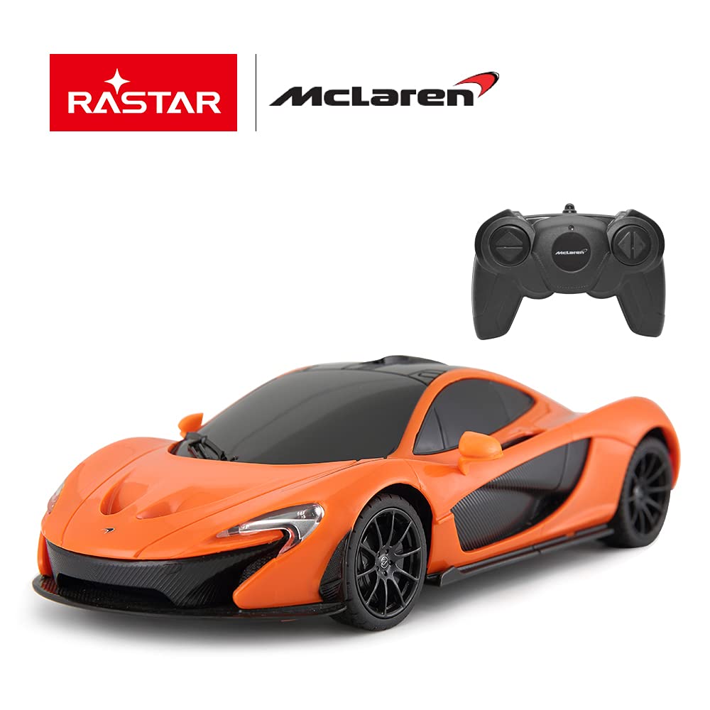 RASTAR RC Car | 1:24 Scale McLaren P1 Remote Control Toy Car, R/C Model Vehicle for Kids β Orange