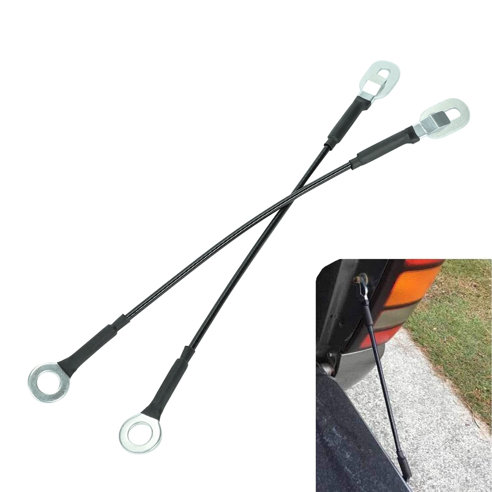 VOWAGH Rear Tailgate Cable Set Replacement for 1988-2002 Chevy GMC C/K 1500 2500 3500 Pickup Truck LH & RH 14-9/16 Inch Long Replace 15673251 89045648