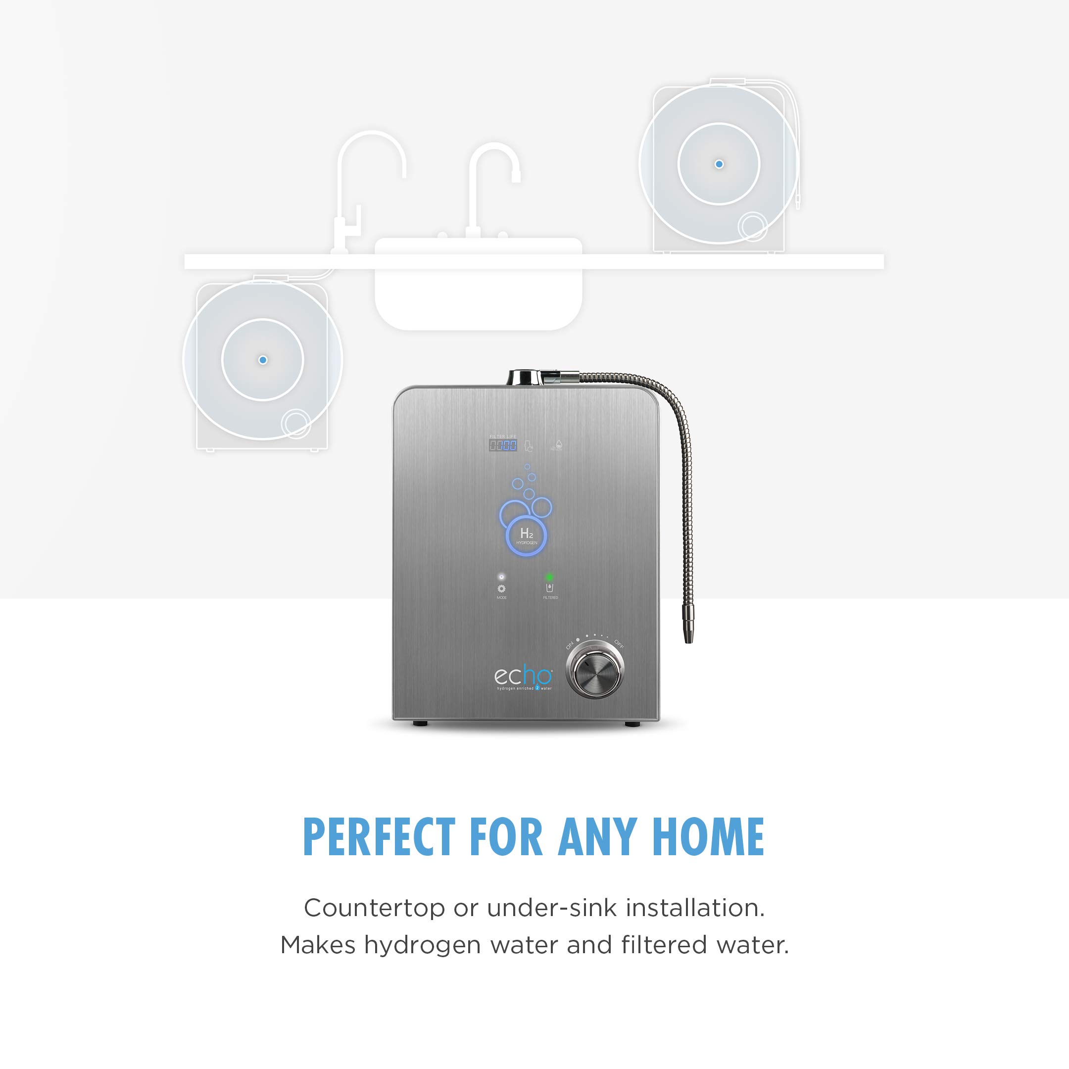 Synergy Science Echo H2 Hydrogen Water Machine - Hydrogen Water & Filtered Water - Immune Support
