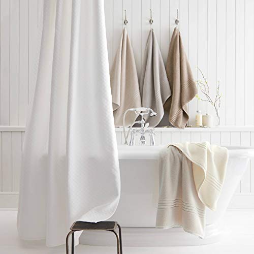 Peacock Alley Chelsea Towels - Luxury Towels with Zero Twist Technology - 100% Long Staple Cotton Fluffy Lightweight Towels - 6pc Towel Set (Linen)