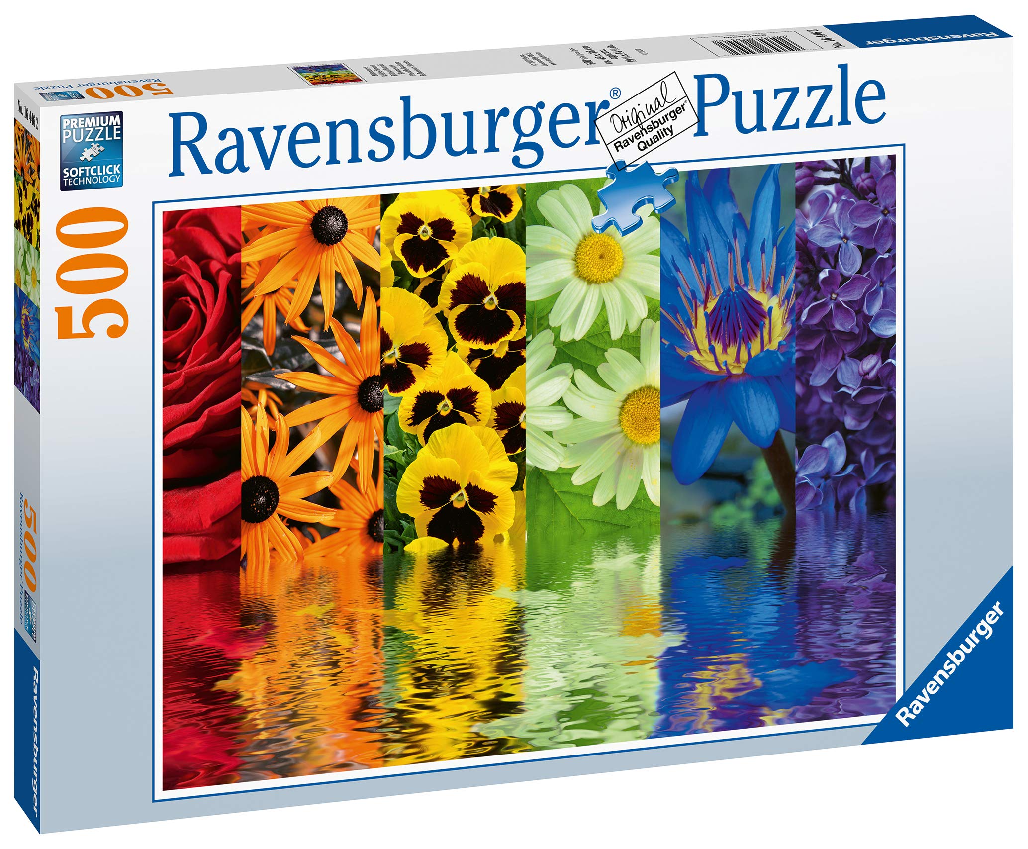 Ravensburger 16446 Floral Reflections 500 Piece Puzzle for Adults - Every Piece is Unique, Softclick Technology Means Pieces Fit Together Perfectly