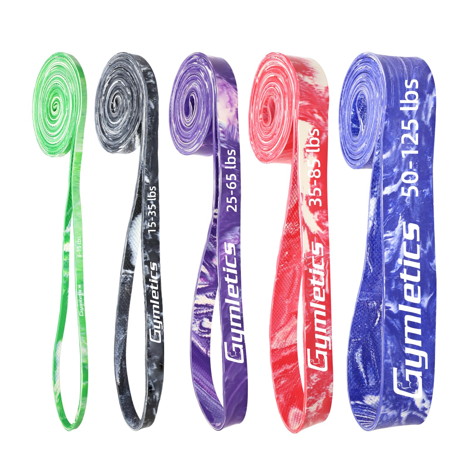 Resistance Bands for Working Out, 5 Levels Pull Up Bands Assistance Bands with Door Anchor, Resistance Bands for Stretching for Stretching, Powerlifting, Physical Therapy and Resistance Training