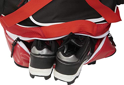 Rawlings | R1502 Wheeled Catcher's Bag | Baseball/Softball | Scarlet