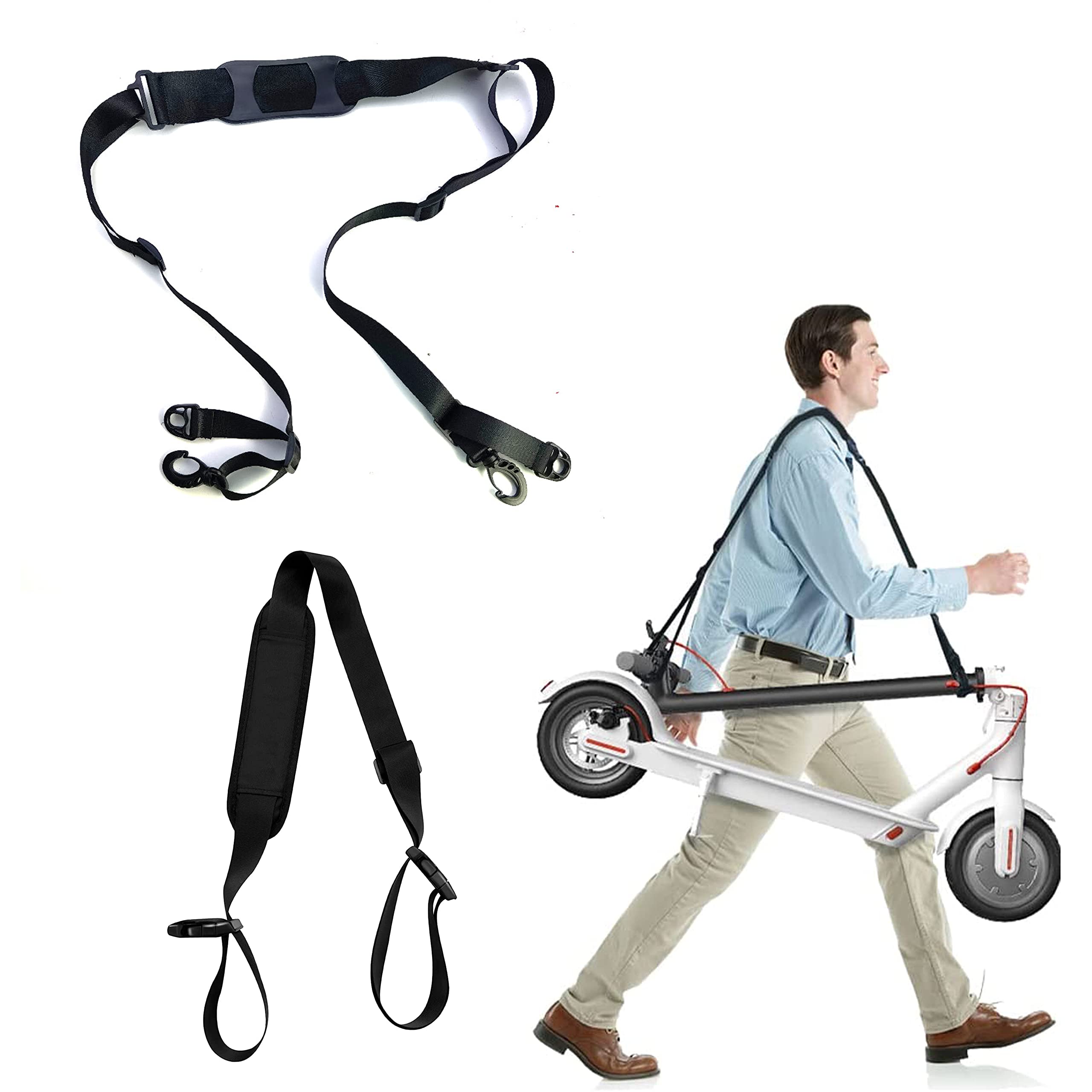 Yeesabella 2 Packs Carry Strap Beach Chair Adjustable Carry Strap for Beach Chair, Folding Chair Carry Strap with Non Slip Shoulder for Scooter, Foldable Bikes, Yoga Mat and Beach Chair