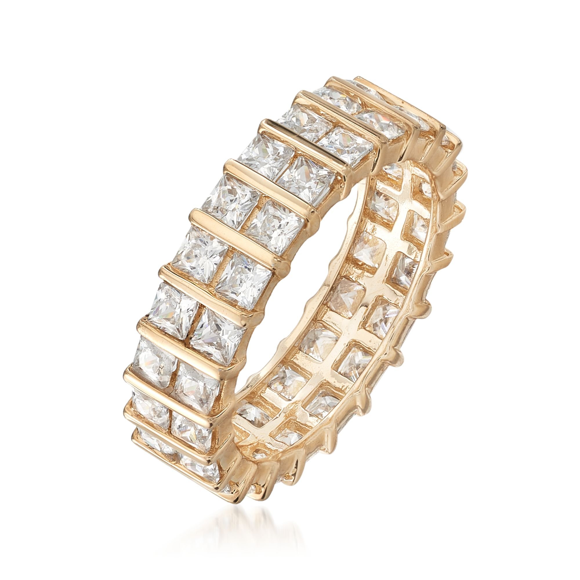 Ross-Simons 4.00 ct. t.w. CZ Eternity Band in 14kt Yellow Gold. Size 9