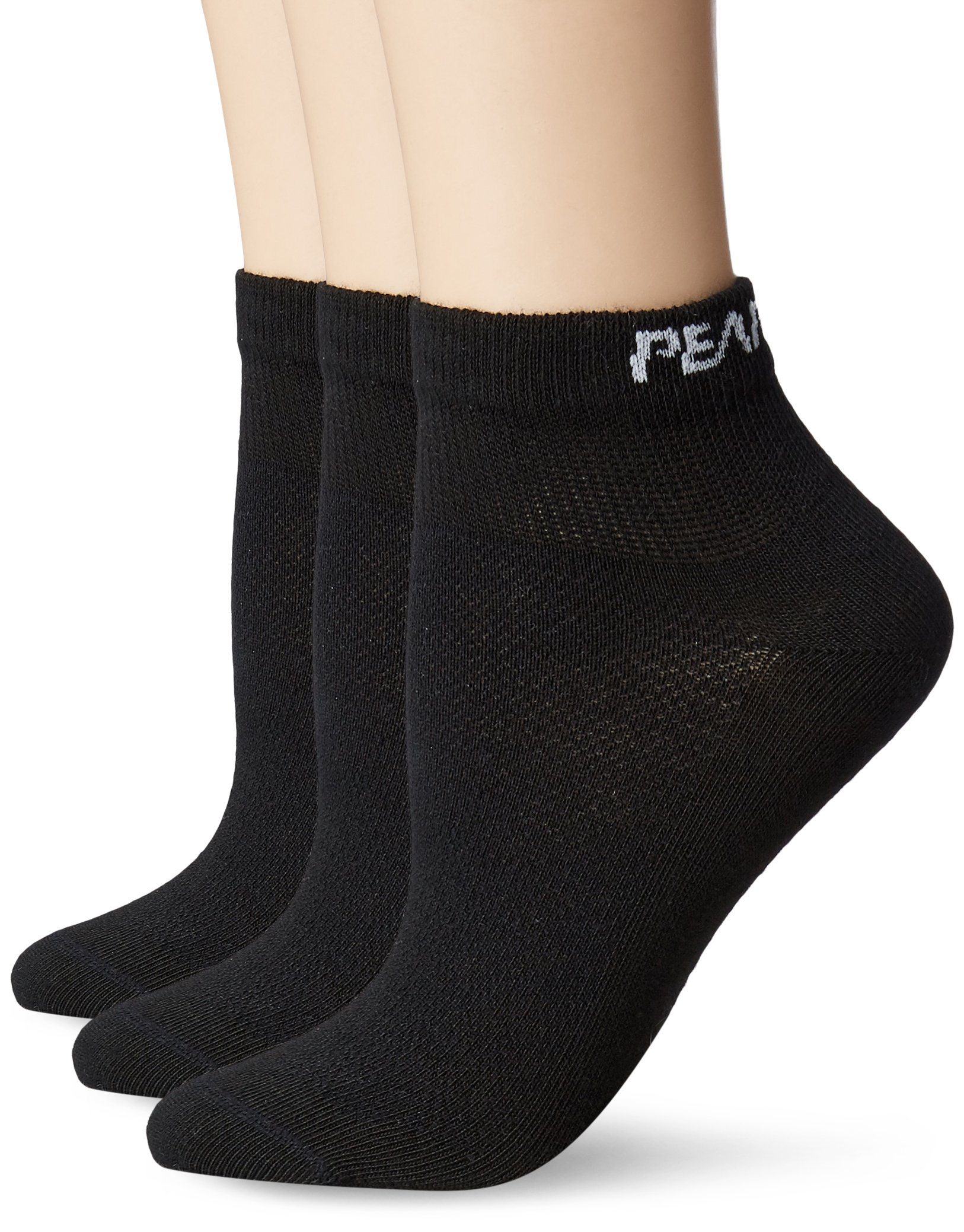 PEARL IZUMI Women's Attack Low Socks (3 Pack), Black, Small