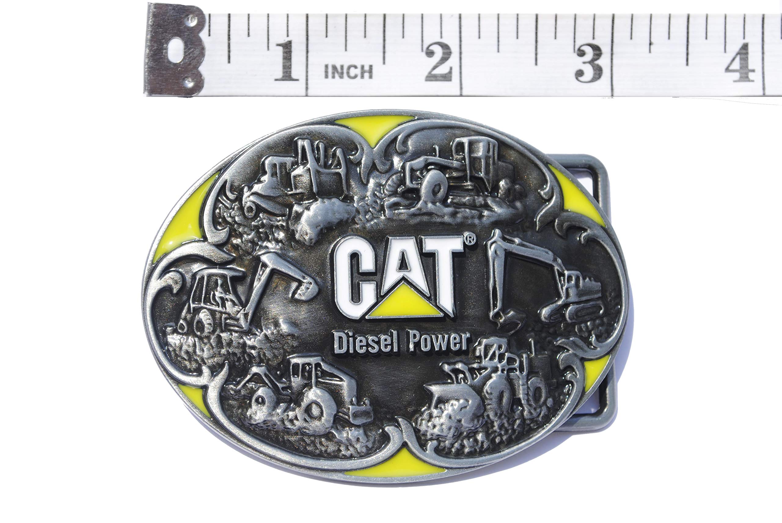 TotalShop Belt Buckle CATERPILLAR Yellow, Silver Medium