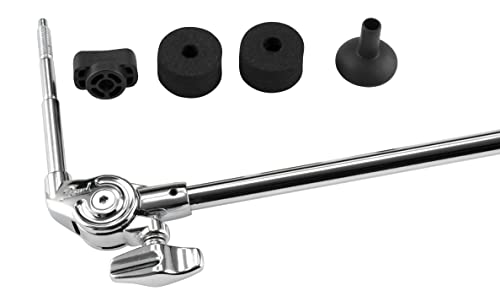 Pearl CH70 Cymbal Boom Attachment Clamp with 15" Solid Boom Arm, Multi-Angle Mounting Clamp, and UniLock Gearless Cymbal Tilter for Splash, Crash, and Effects Cymbals.
