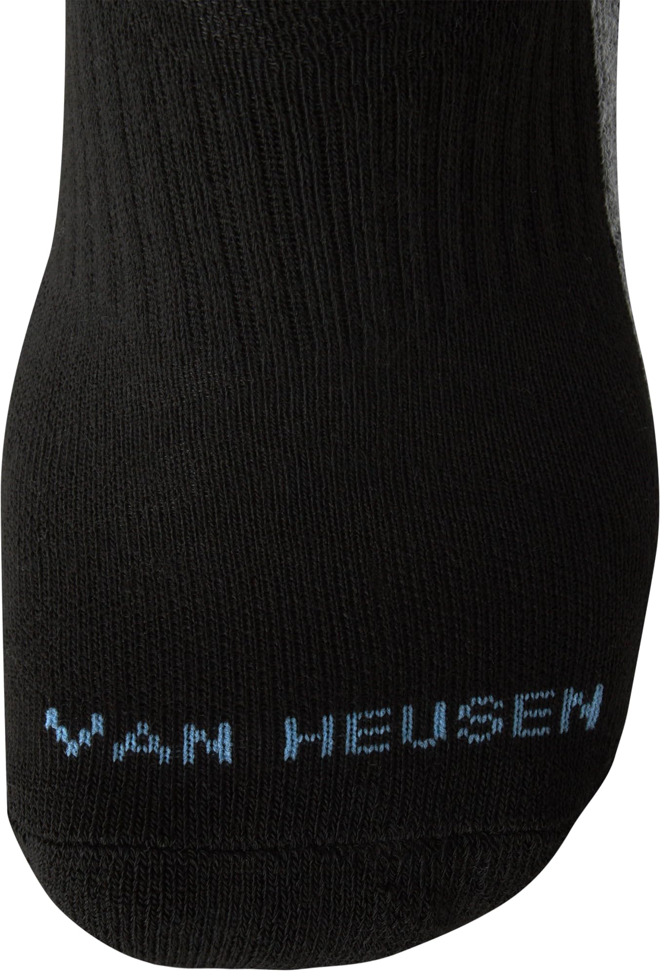 Van Heusen Men's Athletic Socks Cushioned Crew Socks (5 Pack), Size 6-12.5, Black Logo